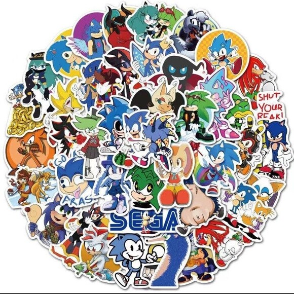 Unbranded | Party Supplies | Sonic Cartoons Sticker 2 Random New ...